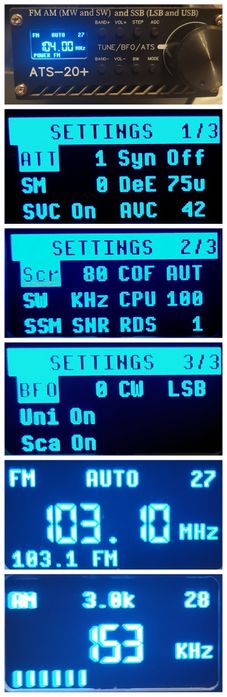 ATS-20+ V2 AM FM SSB USB LSB CB всеволновой радиоприемник type-c bnc: 1 ...