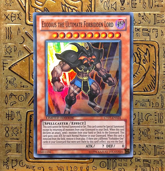 Exodius the Ultimate Forbidden Lord - Edição Limitada Yugioh Paranhos ...