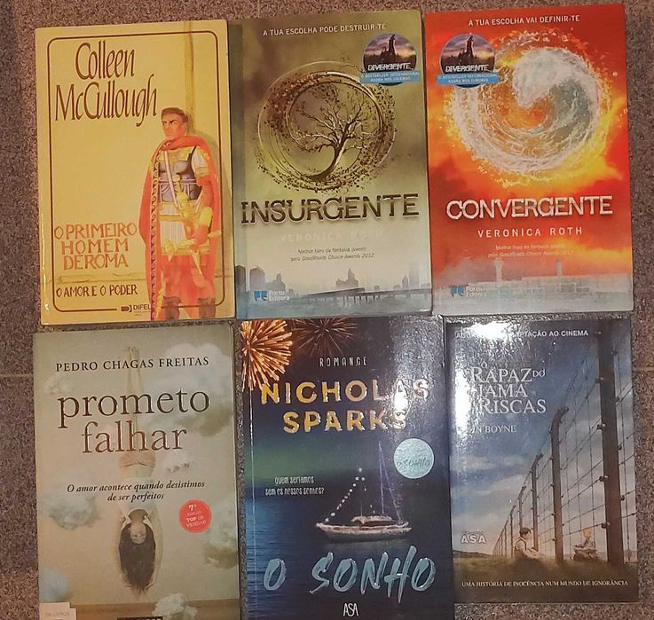 Livros Pedro Chagas Freitas,Nicholas Sparks,Veronica Roth entre outros ...