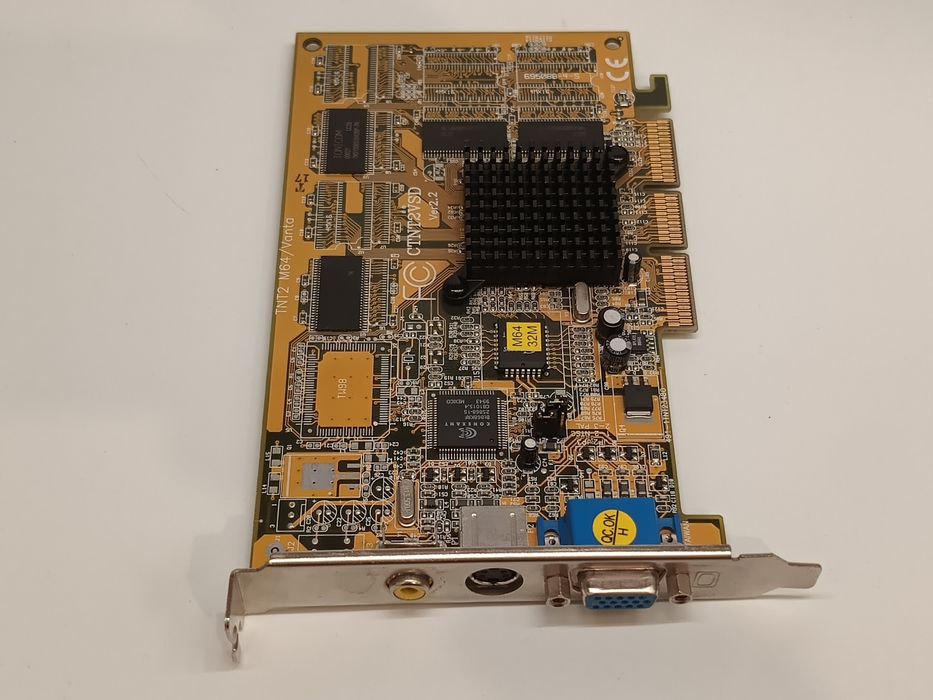 Karta graficzna NVIDIA Riva TNT2 M64 AGP 32 MB - retro pc Żłobizna • OLX.pl