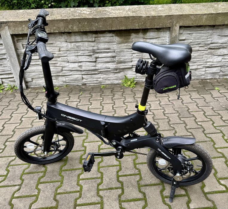 Składany rower elektryczny Onebot S6, 16" 250W – Czarny Bytom • OLX.pl