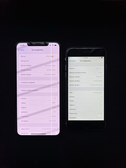 Iphone XS Max 64 black + Iphone 6 32 silver Lublin • OLX.pl