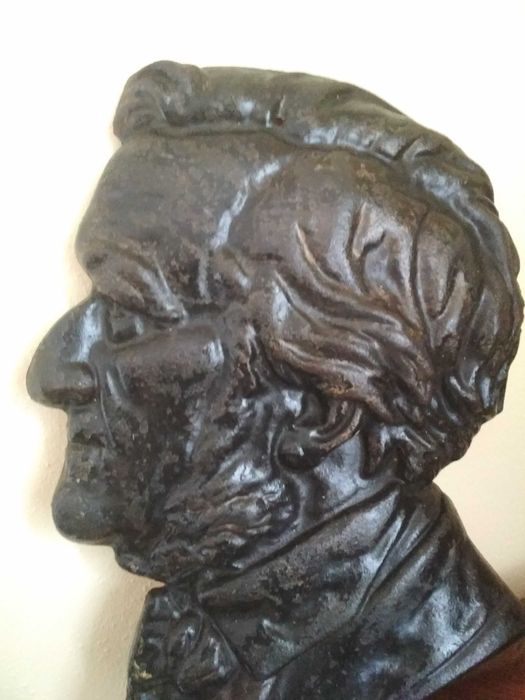 Richard Wagner - stara żeliwna plakieta - niemiecki kompozytor ...