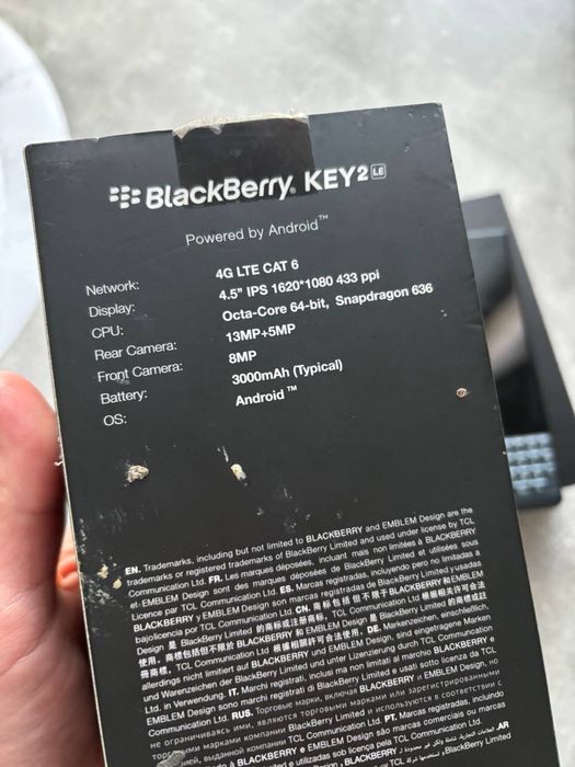Blackberry KEY2 LE з комплектом: 9 700 грн. - Мобільні телефони ...