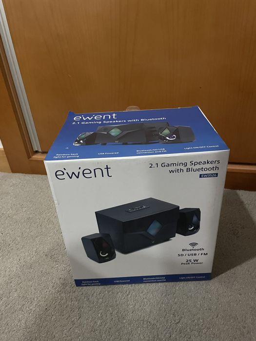 Colunas para pc e bluetooth ewent Moure • OLX.pt