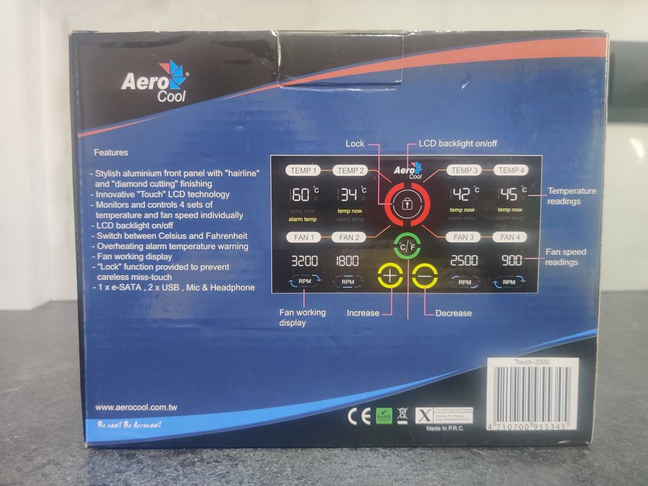 Продам реобас сенсорный Aerocool Touch 2000: 2 200 грн. - Комплектуючі та аксесуари Крижанівка ...