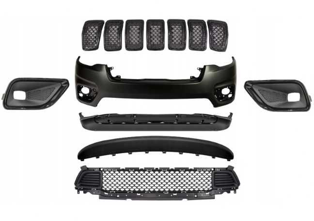 Zderzak Grill Kompletny Przód Czarny Jeep Cherokee KL 2019- Białystok ...