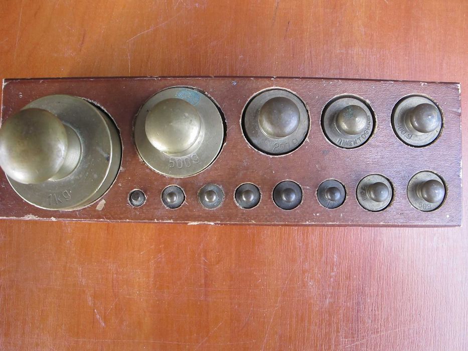 Duży zestaw mosiężnych odważników od 1 kg - 1 g Nowy Targ • OLX.pl