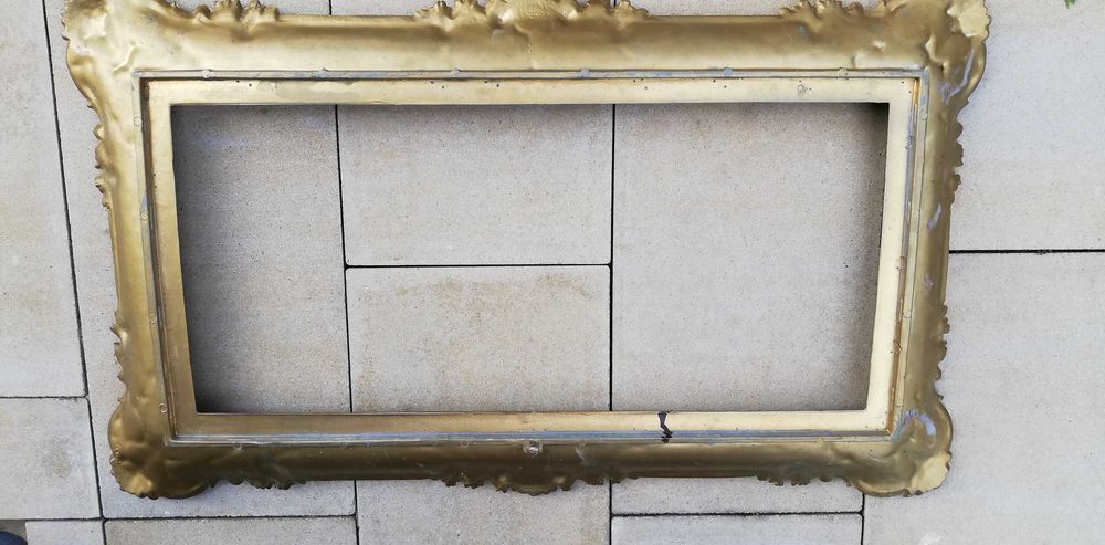 Rama ozdobna stylowa złota do obrazu lustra ramka oprawa rzeźbiona ...