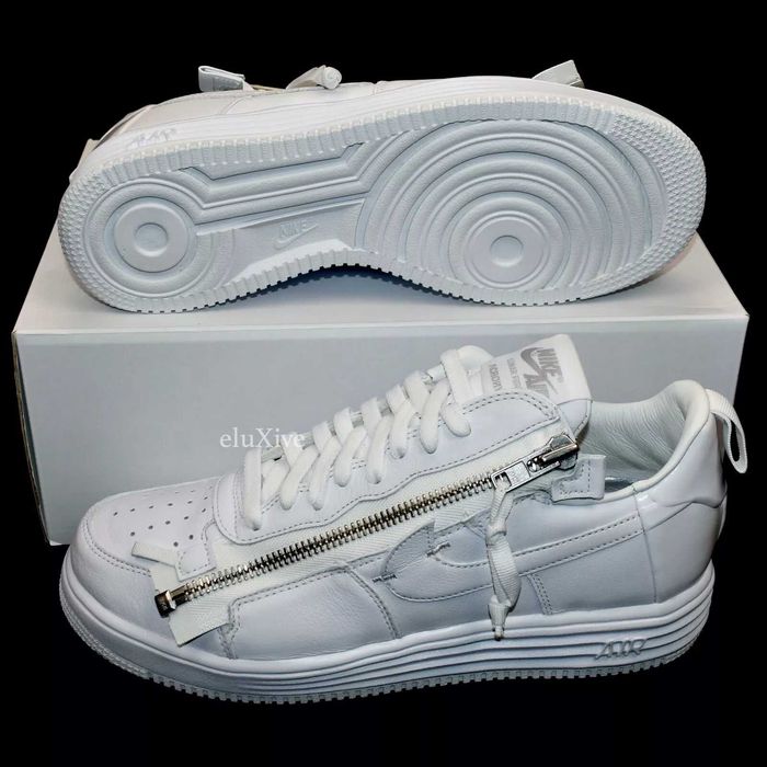 Nike Acronym Air Force 1 Lunar '17 AF-100 White Sneakers Mens: 3 999 ...