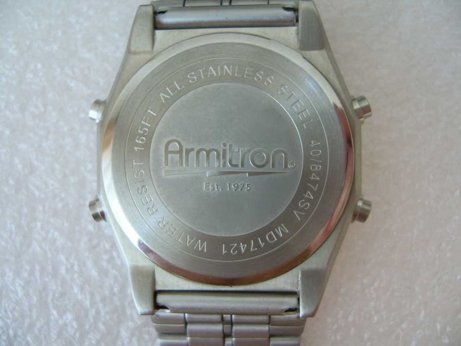 Zegarek elektroniczny vintage Armitron stainless steel Warszawa ...
