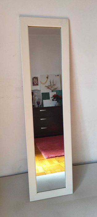 Espelho branco com moldura / White framed mirror Paranhos • OLX.pt