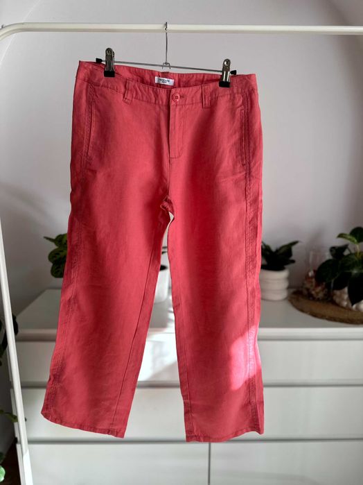 Spodnie damskie 7/8 lniane 36 S LA REDOUTE SPG001 Bielsko-Biała • OLX.pl