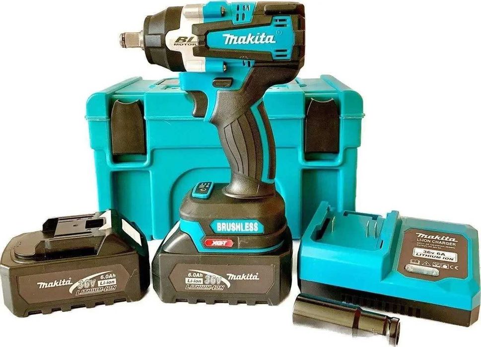 Бесщёточный аккумуляторный гайковерт Makita 36V 5Ah в кейсе + подарок: 1 549 грн ...