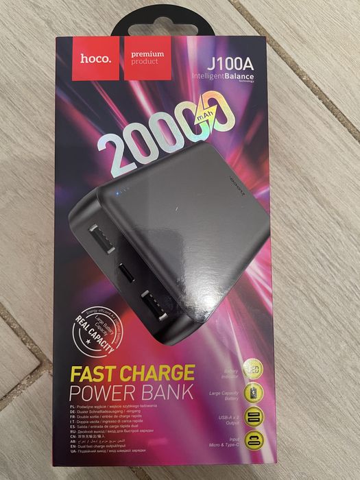 Павербанк Powerbank Hoco j100a 20000 черный: 370 грн. - PowerBank та акумулятори Одеса на Olx