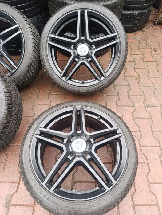 5x112 Felgi Aluminiowe 18 zimowe czarny mat Marcedes A B C CLA Ziębice ...