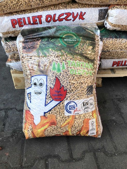 Pellet OLCZYK Pellet drzewny 6mm certyfikat A1 Czajków • OLX.pl