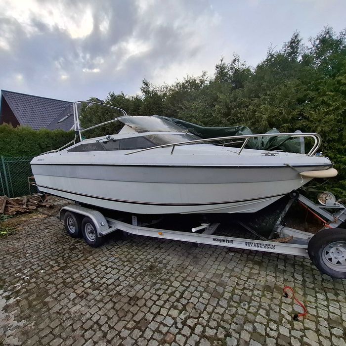 Piekna łódź kabinowa Jeanneau leader 600 lodka motorowa Nysa • OLX.pl