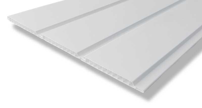 PANEL BIAŁY panele BIAŁE 3m PCV podbitka podsufitka boazeria dachowa ...