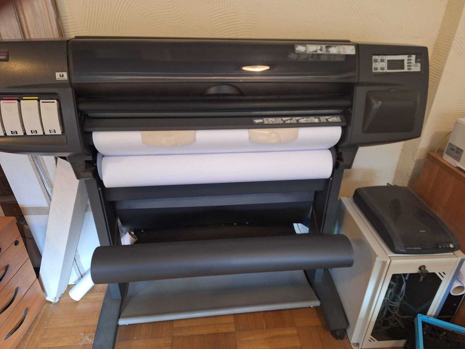 Ploter Drukarka A0 HP DesignJet 1055CM używany sprawny Wrocław ...