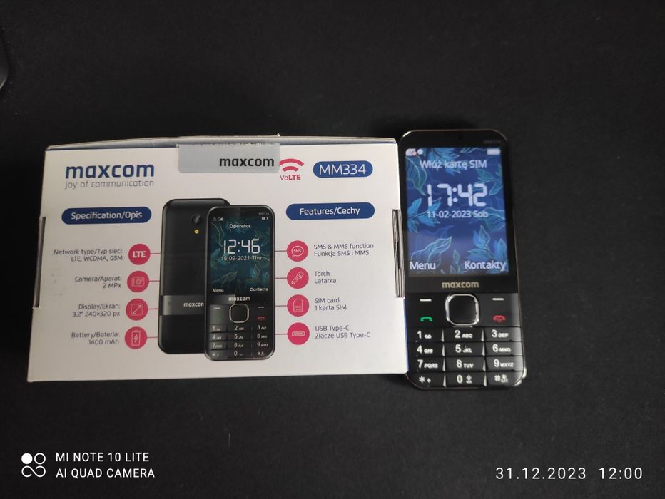 Telefon komórkowy Maxcom nowy Gdynia Witomino-Leśniczówka • OLX.pl