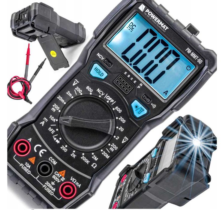 Multimetr CYFROWY Elektryczny Miernik Prądu LCD PM1044 PM-MMT-60 Katowice Bogucice • OLX.pl