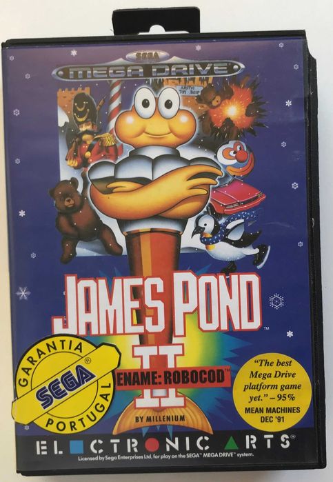 Jogo SEGA Megadrive "James Pond II: Codename Robocod" Original / 1991 ...