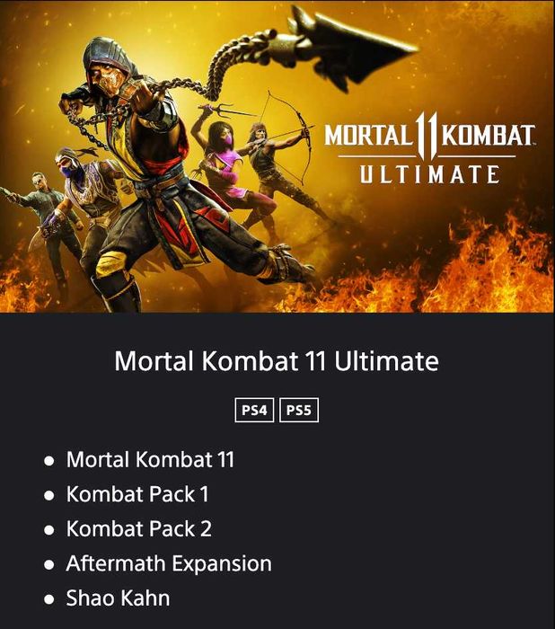 Mortal Kombat 11 Ultimate PS4/PS5 Акаунт Injustice 2 Tekken 7 Edition: 199 грн. - Ігри для ...