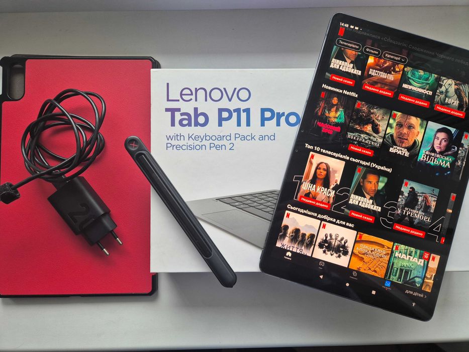 Планшет Lenovo Tab P11 Pro TB-J706L 11.5'', LTE, 6/128 Gb, клавіатура: 11 990 грн. - Планшетні ...