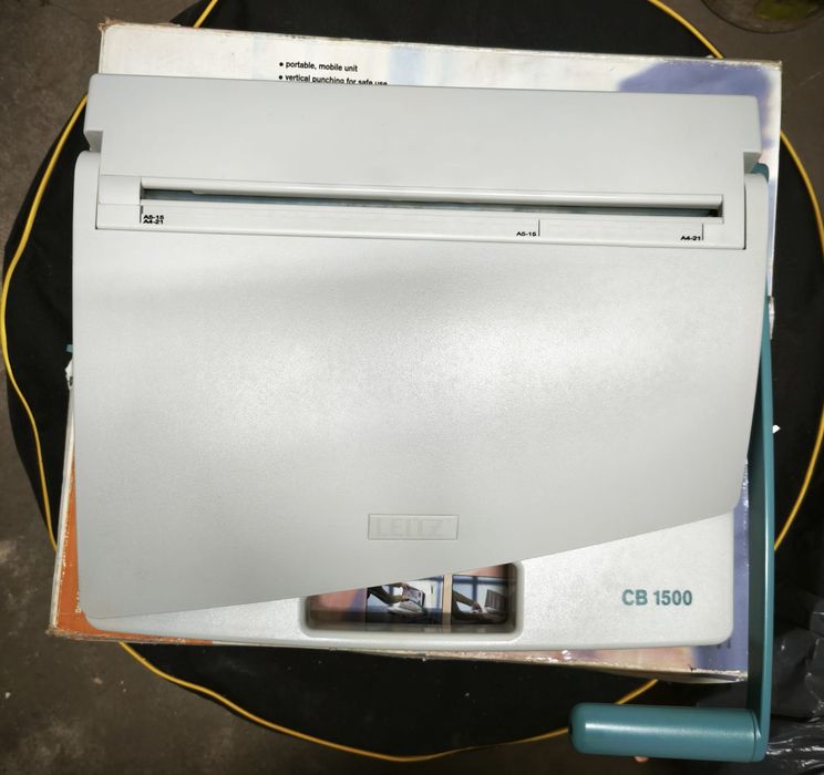 Bindownica ręczna LEITZ CB 1500. Duży zestaw Konstantynów Łódzki • OLX.pl