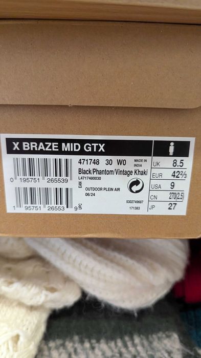 Salomon x braze mid gtx 42.5: 3 300 грн. - Трекінгові черевики Київ на Olx