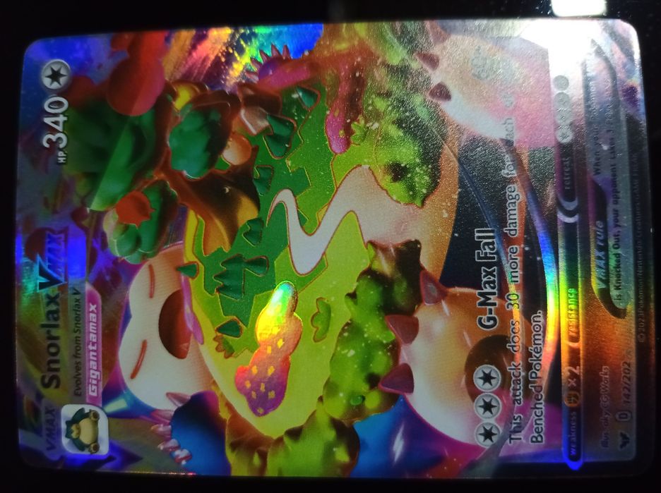Carta Pokémon snorlax Vmax (ultra raro) Marinha Grande • OLX.pt