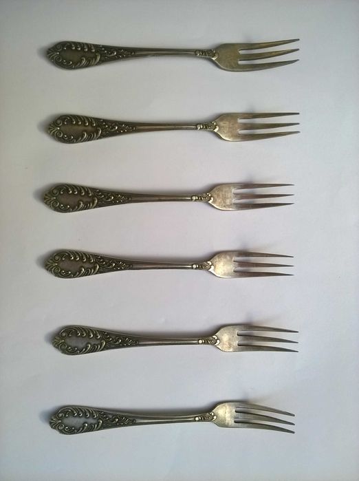 Widelce retro zabytkowe secesja judaica antyk sygn. J. Ehrlich Warszawa ...