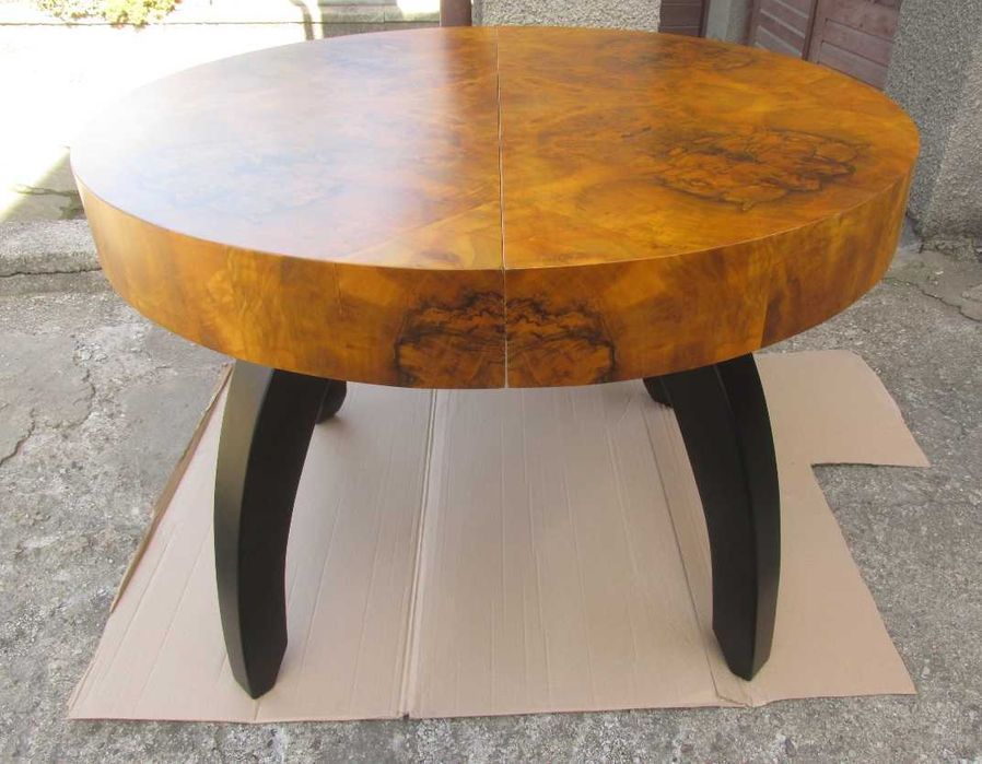 Stół Art Deco Halabala J-121 Tulipan orzech Białystok Centrum • OLX.pl