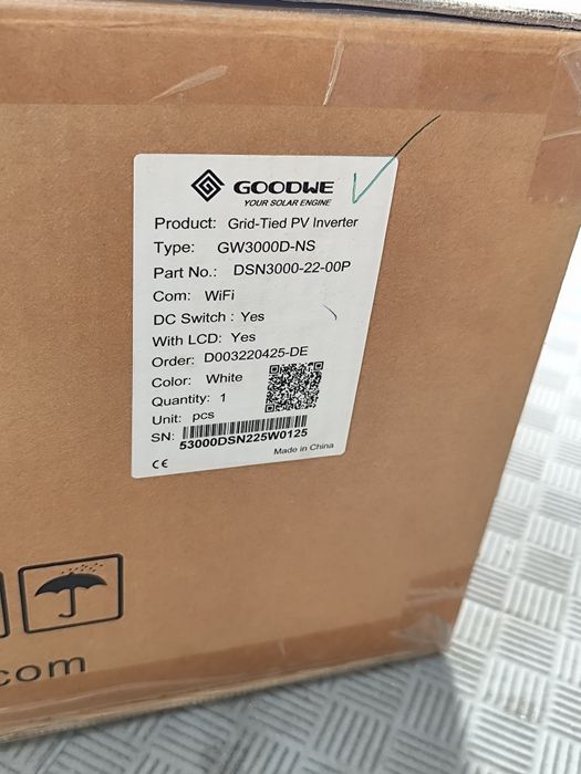 Inversor Solar Monofásico GoodWe GW3000-DNS 3kW (Novo / Selado) – Com ...