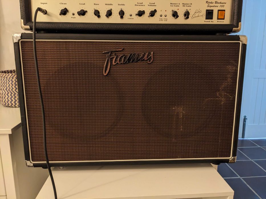 FRAMUS 2x12 Cab / Coluna, Celestion Vintage 30 Palmela • OLX Portugal