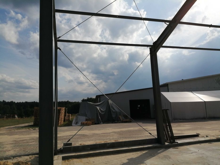 Konstrukcja stalowa hali 18x50x5 hala wiata bindry ramy Radom • OLX.pl