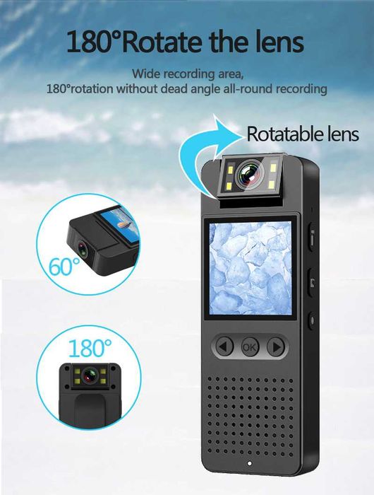 Wi-fi Боді камера CS06: Міні-цифрова камера 1080P HD-екран Bodycamera ...