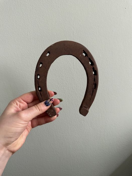 Vintage podkowa końska od konia na szczęście stara Warszawa Śródmieście ...