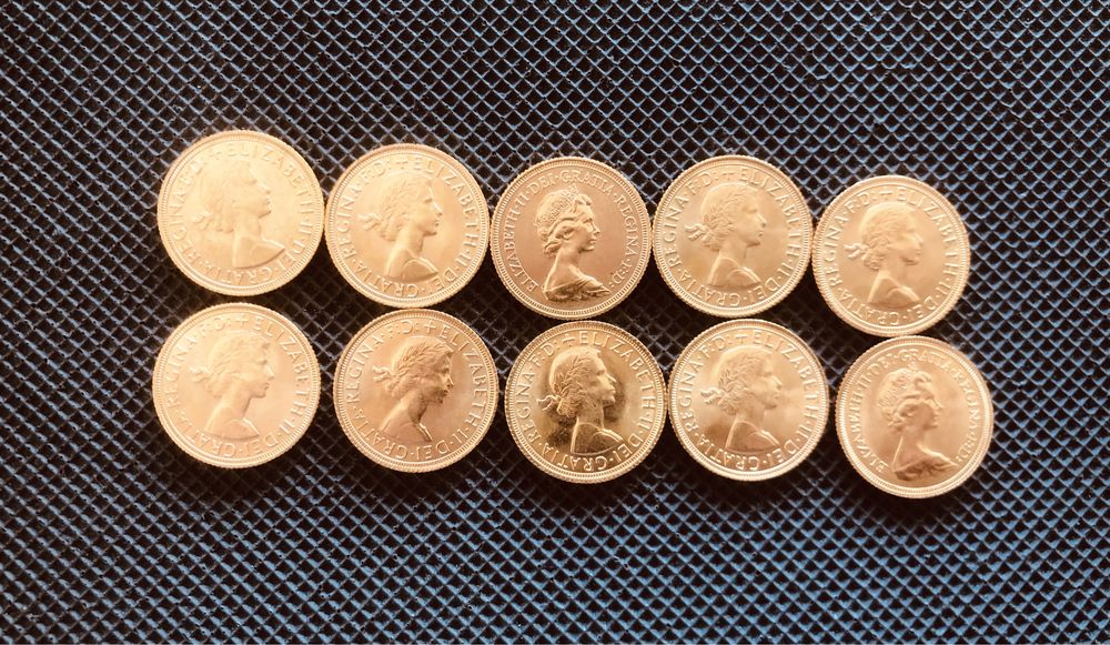 Moeda libra de ouro (gold sovereign) Isabel II Olivais • OLX Portugal