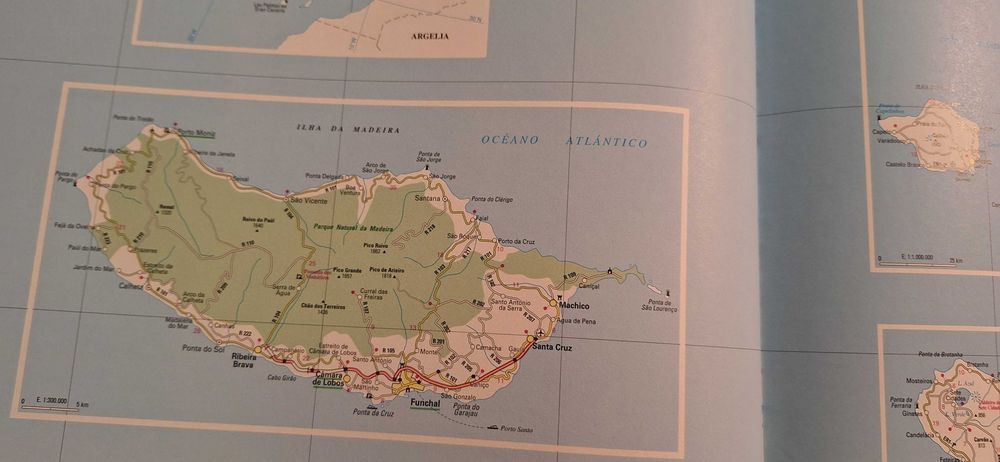 Mapa das estradas da Península Ibérica e ilhas GRANDE Dimensão Lumiar ...