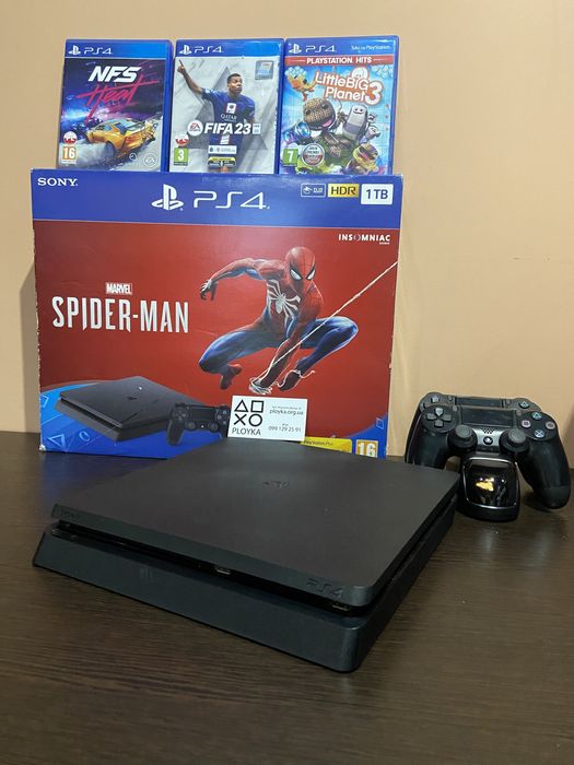 Магазин! Sony Playstation 4 Slim + Игры (1 или 2 геймпада): 7 498 грн. - Приставки Київ на Olx