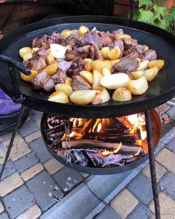 Сковорода із диска для вогня 40 50 60 70 см в діаметрі оригінал BBQ ...