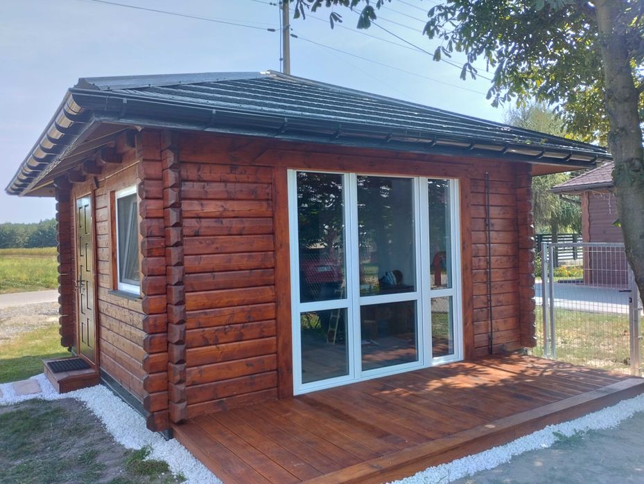 Dom całoroczny z bala drewnianego Lublin • OLX.pl
