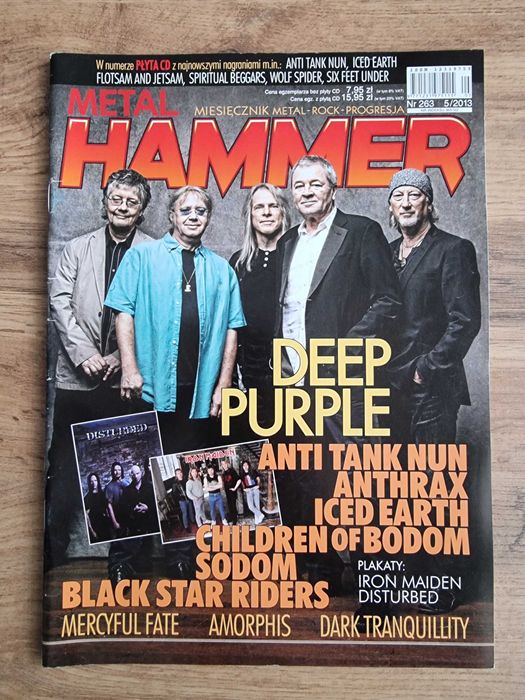 Metal Hammer 2013 - Deep Purple, Plakaty: Disturbed, Iron Maiden Tarnów ...