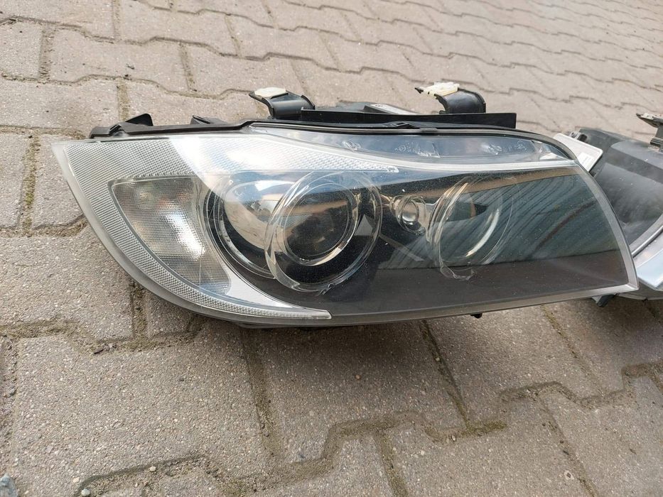 Lampa reflektor prawa lewa BMW E90 E91 przed liftem xenon nie skrętna ...