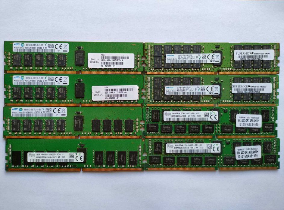 ОЗУ память серверна Ddr4 8gb 2133 2400 2666 Mhz Ecc Registered X99 330 грн Комплектуючі та