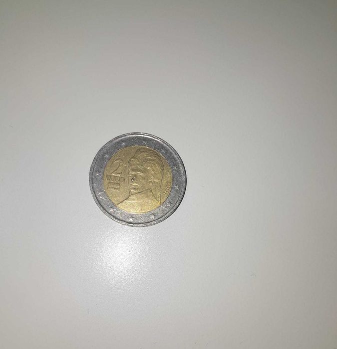 Moeda de 2€ Austríaca do Ano 2002 + Moeda rara 1euro Grecia 2002 mocho ...