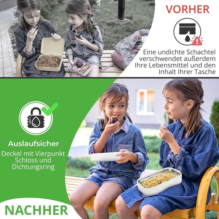 Pojemnik na lunch momii z torbą i sztućcami, 800 ml, biały Centawa • OLX.pl