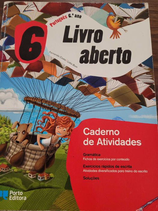 Livro Aberto Português 6° Ano Caderno de Atividades Porto Editora Vila ...